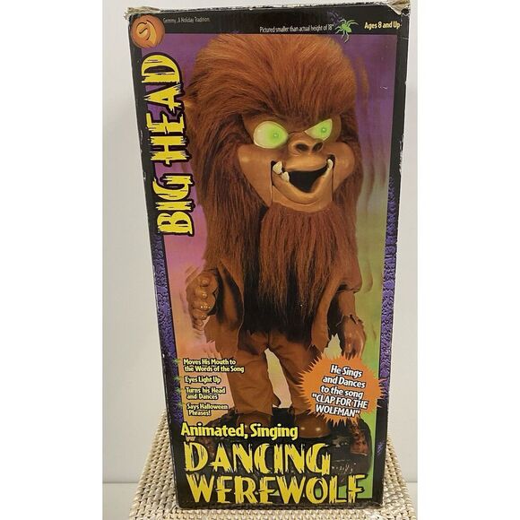 Gemmy | Holiday | Gemmy Halloween Animated Big Head Werewolf Dancing ...